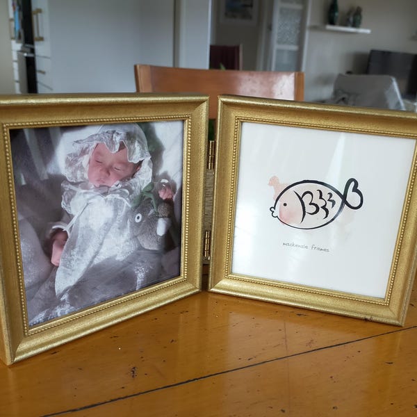 4x5 Inch Black and Gold Boules Photo Frame/office Desktop/mens Gift ...