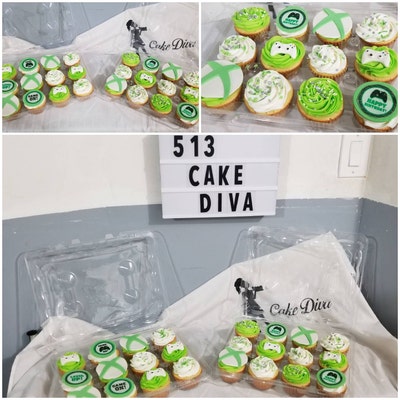 Gamer Cupcakes Toppers Instant Download, Video Game Party Toppers ...