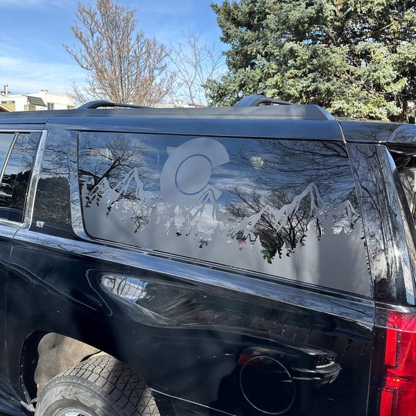 Fits 2010-2024 Toyota 4RUNNER Rear Side Windows Floral Flowers Pattern ...