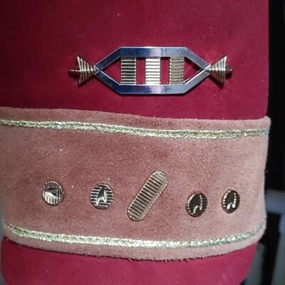 Star Trek Klingon Silver Tri Foil Logo Large Pin TNG Cosplay Uniform ...