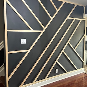 Customized Accent Wall Plans, Amazing Wall Design, Trim Wall Design ...