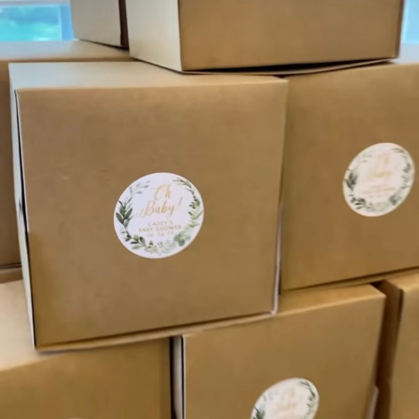 Sage Green Baby Sticker Dusty Pink Gender Reveal Arched Stickers Sage ...