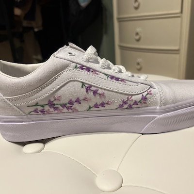 Custom Vans/personalized Vans Flower/embroidered Wedding Vans Bouquet ...