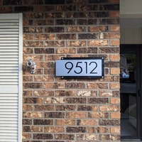 Custom House Number Civic Address Sign Modern / Contemporary ...