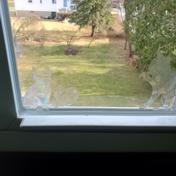 Bigfoot Prism Window Clings~set of 12~prevent Bird Strikes~static Cling ...