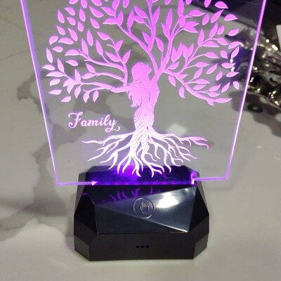 Tree of Life Family Lamp, the Tree of Life, Mothers Day Gift, Tree of ...