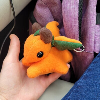 Customizable Plush Dragon Keychain - Etsy