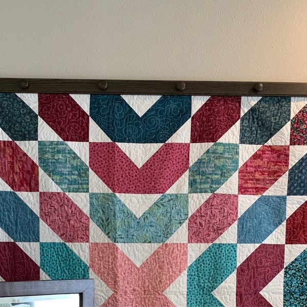 Compression Quilt Hangers, 30 to 94 with Knobs Decorative Edge Style in ...