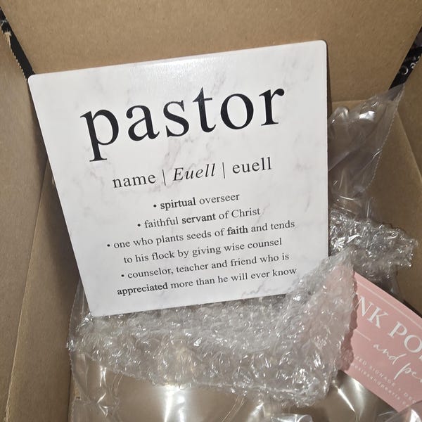 Pastor Appreciation Day Tile Plaque T And Stand Christian Youth