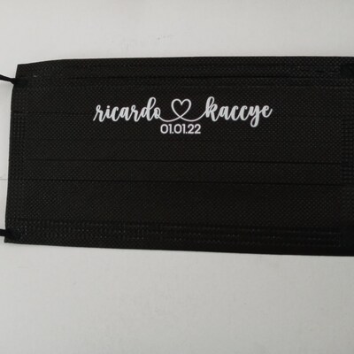 Custom Wedding Guest Masks Bulk Disposable Face Masks - Etsy