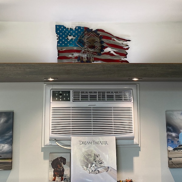 Chief Master Sergeant Headdress and American Flag, Military Gifts ...
