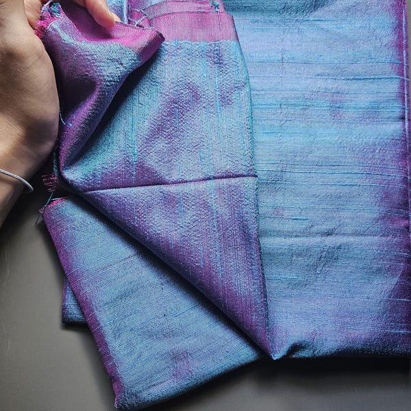 Dark Fuchsia Pink 100% Pure Silk Fabric by the Yard / Metre, 41 Inch ...
