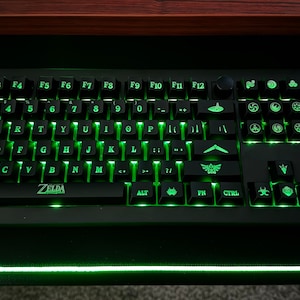 English & Japanese Dual Languages Backlit Keycaps Set for Mechanical ...