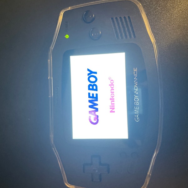 Custom IPS V3 Backlit Nintendo Gameboy Advance Solid Black/opal by 8bitaesthetics - Etsy