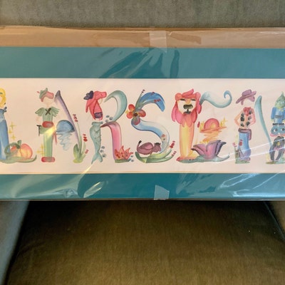 Family Last Name Painting, Personalized Wall Name Sign, Name Art ...