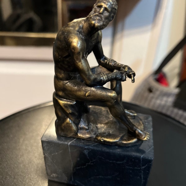 Bronze Boxer at Rest Statue-boxer Sculpture-boxer at Rest Figure-roman ...