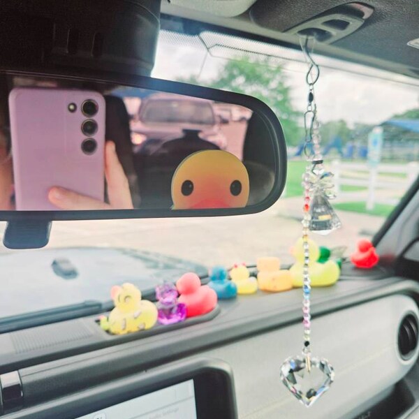 Duck Peeker Rear View Mirror/sun Visor Decal - Etsy