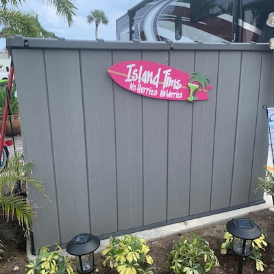 Island Time Wood Surfboard Sign Handmade Pirate Decor Hand - Etsy