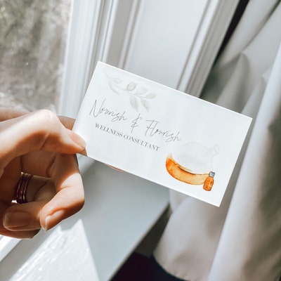 PRINTABLE YOUNG LIVING Fall Watercolor Postcard Essential Oil - Etsy