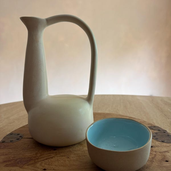 Ceramic Olive Oil Pitcher | Handmade Pottery | Tableware | Oil Vessel ...
