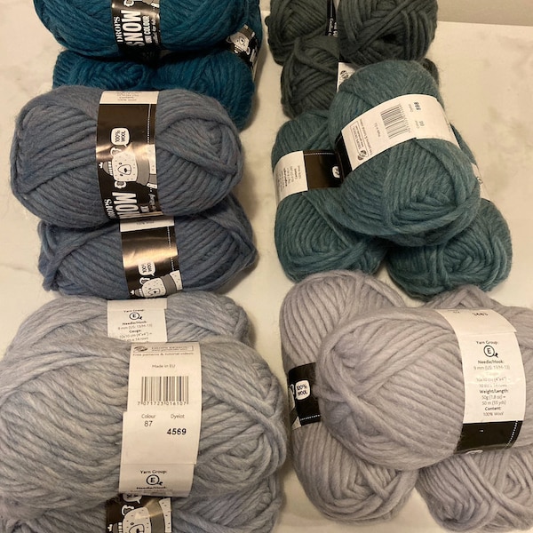 DROPS Snow-eskimo-knitting Yarn-bulky Yarn-big Yarn-chunky Wool Yarn ...