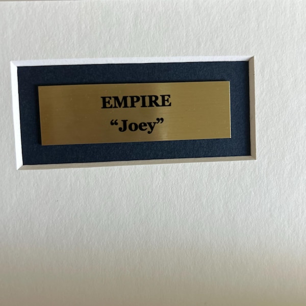 Custom Nameplate/plaque for Picture Framing (matboard Sold Separately ...