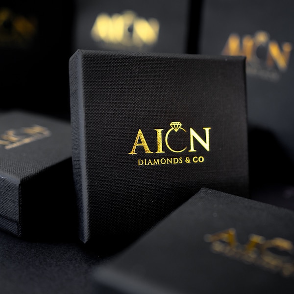 50pcs Custom Logo Jewelry Box With Snap Lid - Etsy