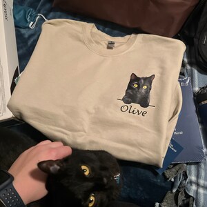 Personalized Cat Sweatshirt Custom Cat Sweatshirt Cat - Etsy