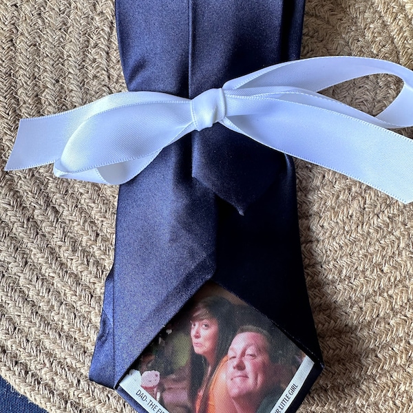 Custom Photo Tie Patch Father of the Bride Groom Gift Neck Ties for ...