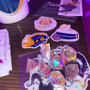 Engraved Rune Dice Scrying Dice D6 Viking Runes of Dichroic | Etsy