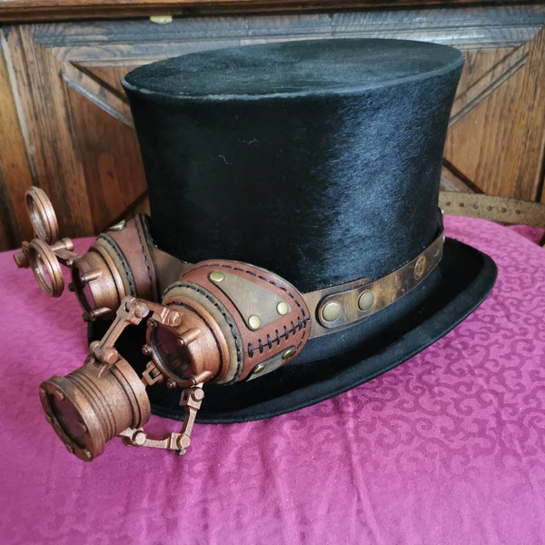 Leather Steampunk Goggles "watchmaker" - Etsy