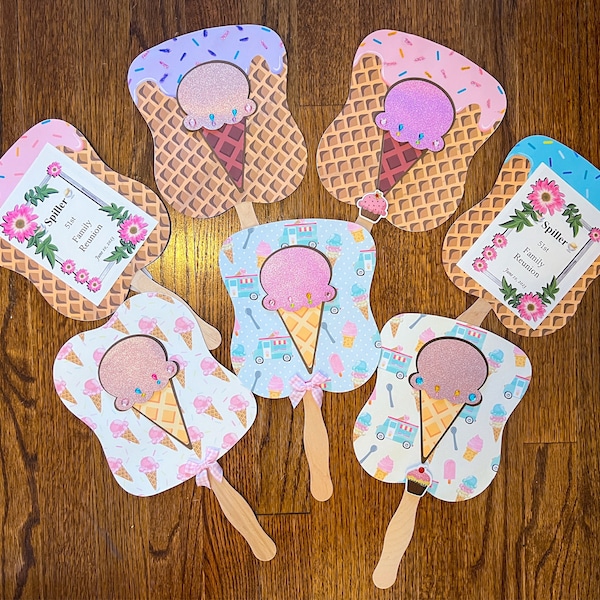 Ice Cream Digital Paper - Ice Cream Cone, Waffle Cone, Ice Cream Truck ...