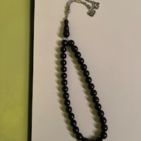 REAL Oltu Jet, Islamic Prayer Beads, Natural Stone 33 Beads, Tasbih ...