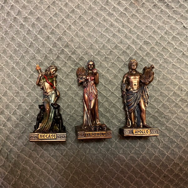 Vintage Persephone Mini Statue Small Hand-painted Ancient Greek Goddess ...