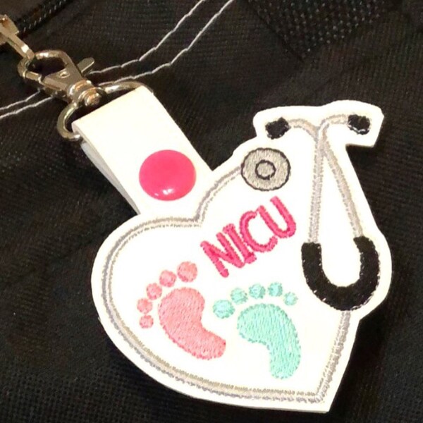 Nicu Nurse Keychain, Nicu Key Chain, Nicu Steth Clip, Nicu Nurse Zipper ...