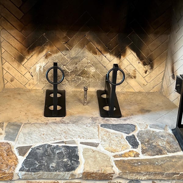 Custom Fireplace Andiron - Etsy
