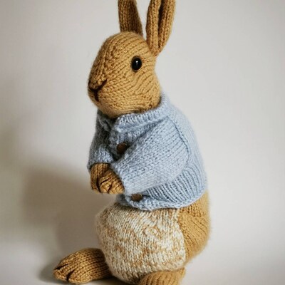 KNITTING PATTERN Rabbit and Carrots - Etsy