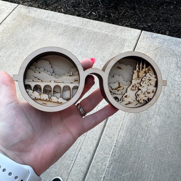 Wizarding World Inspired Laser Cut Wooden Movie Scene. Fast Free ...