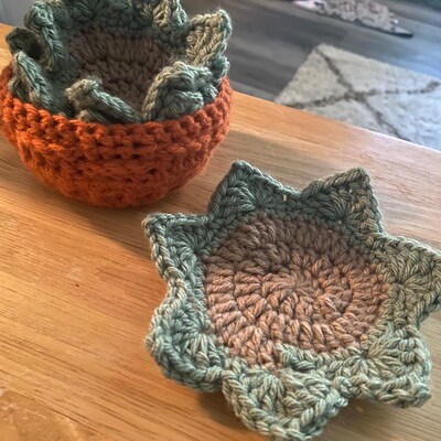 Crochet Succulent Coaster Pattern - Etsy