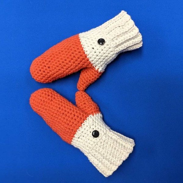 Goose Mittens - Custom Size - Crochet Pattern Instant Download - Etsy