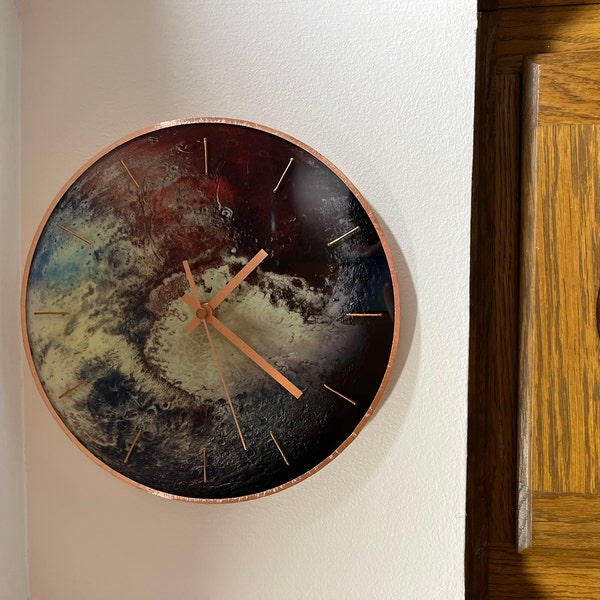 Pluto Wall Clock, Scorpio Sign Gift, Unique Wall Decor, Planet Wall ...