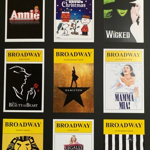 BROADWAY Playbill COLLAGE Wall Art Decor 20 X 28 UNFRAMED Custom Wall ...