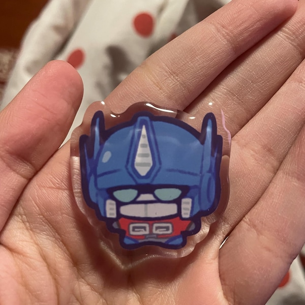 Transformers Acrylic Pins: Optimus, Megatron, Rodimus, Blurr, Soundwave ...