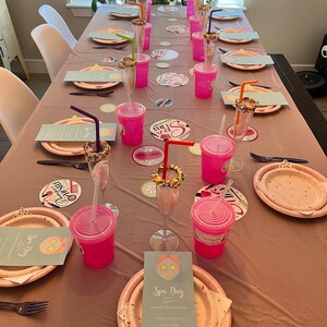 Spa Party Printable Spa Food Menu EDITABLE INSTANT DOWNLOAD - Etsy