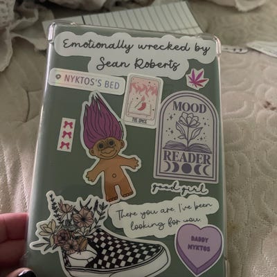 Clear marijuana Monday Hand-lettered Stickers retiring Design Final ...