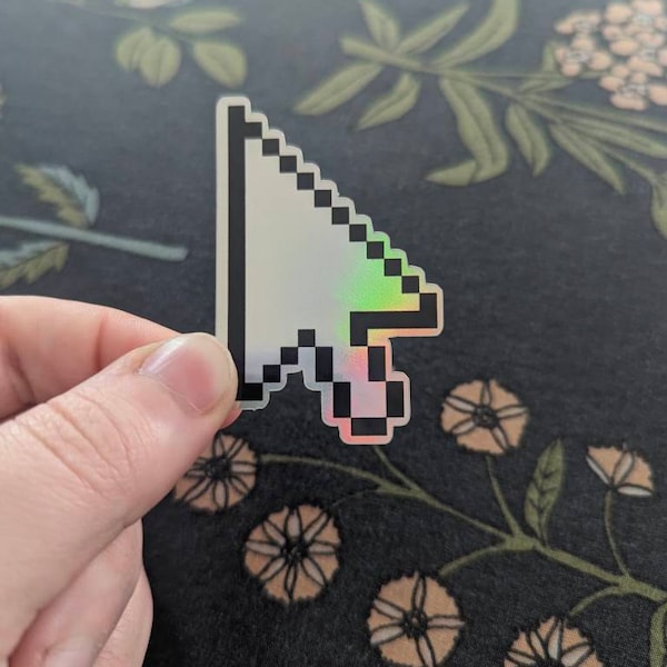 Holographic Computer Arrow Sticker Cybercore Aesthetic Y2k Art Webcore ...