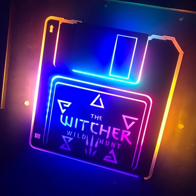 Witcher Led Lighted Sign for Gamers Gift for Geek Aard - Etsy