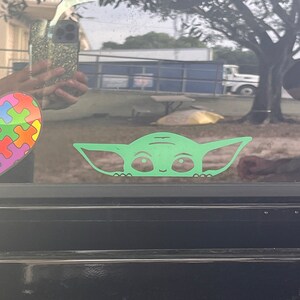 Grogu Vinyl Decal - Etsy