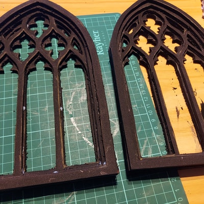 Gothic Window Layered SVG, 3D Church Window Vector DXF, Cathedral ...