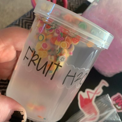 Clear Fruit Slime Detox Water Clay Fruit Slices Unscented Slime - Etsy